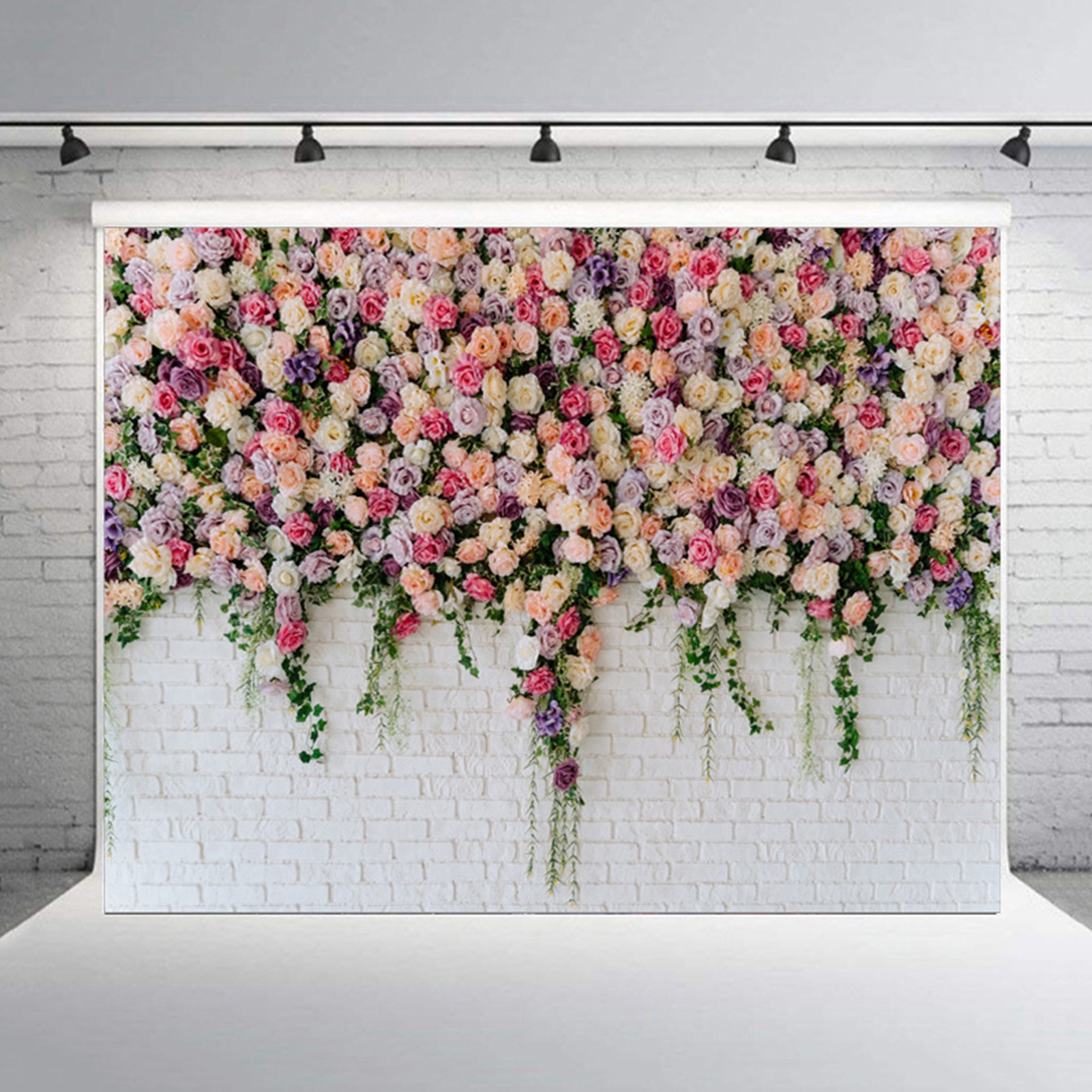 Floral Backdrop for Parties Photoshoot Flowers Wedding Birthday Party ...