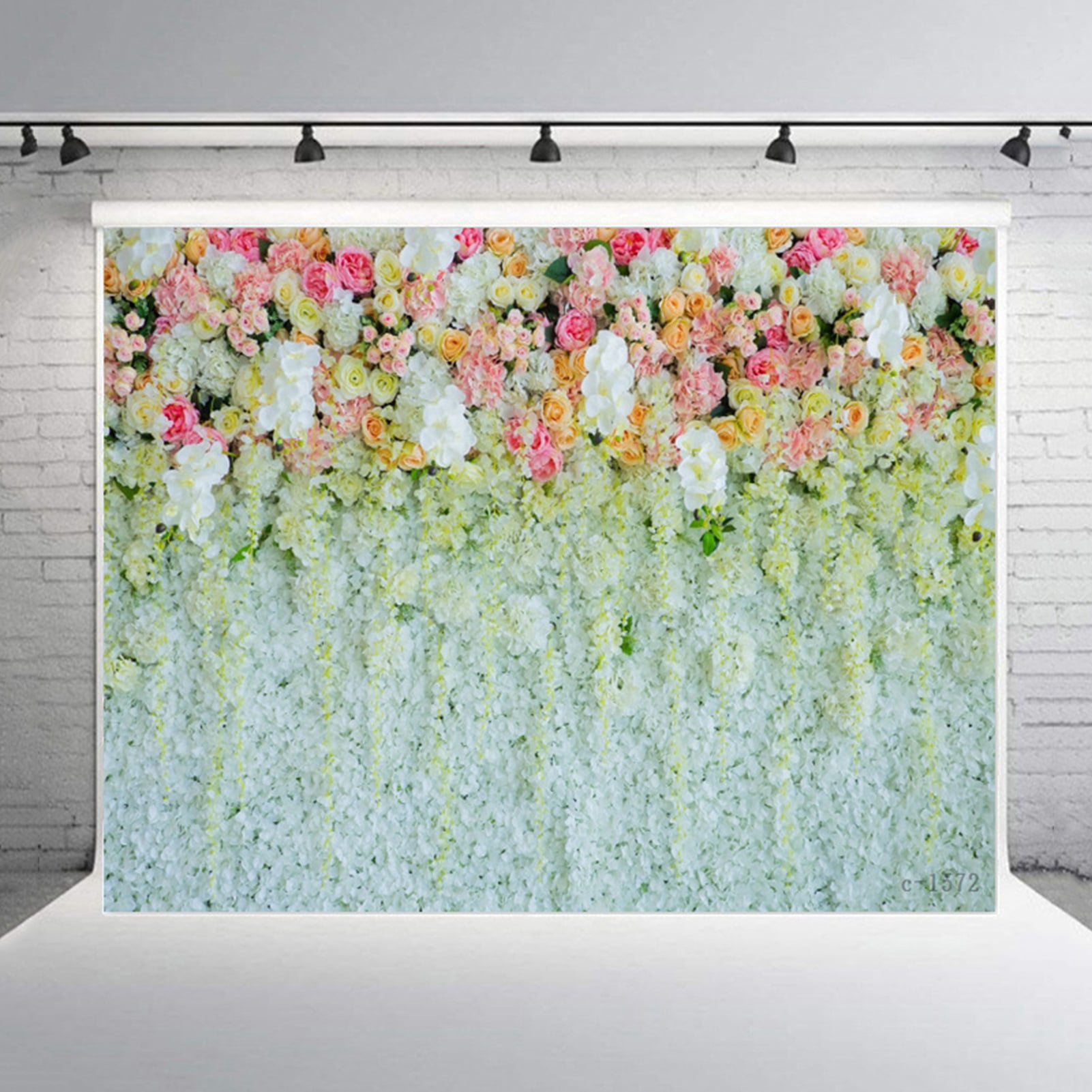 Floral Backdrop for Parties Photoshoot Flowers Wedding Birthday Party ...