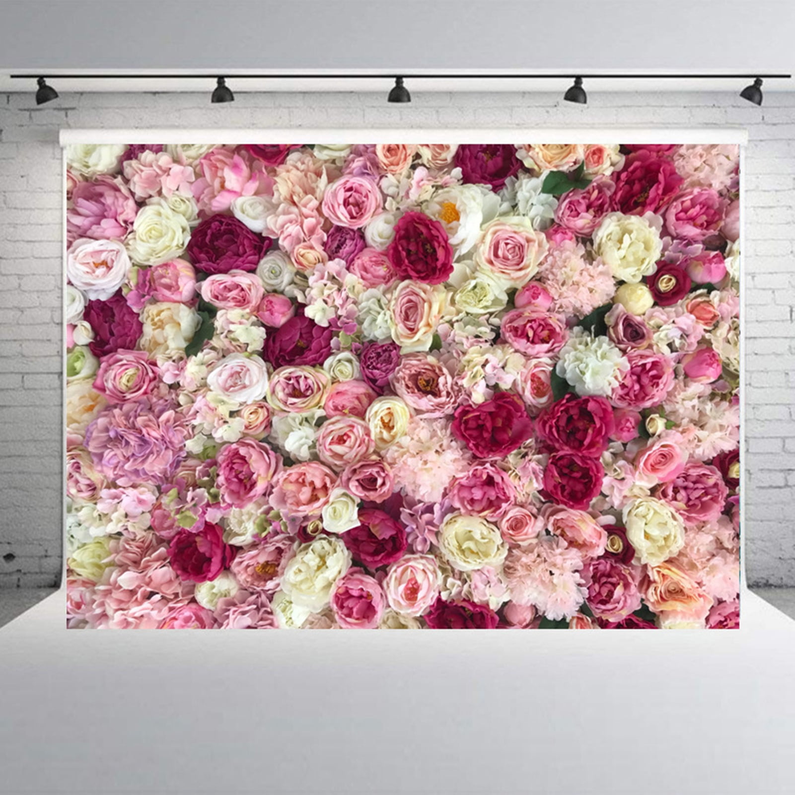 Floral Backdrop for Parties Photoshoot Flowers Wedding Birthday Party ...