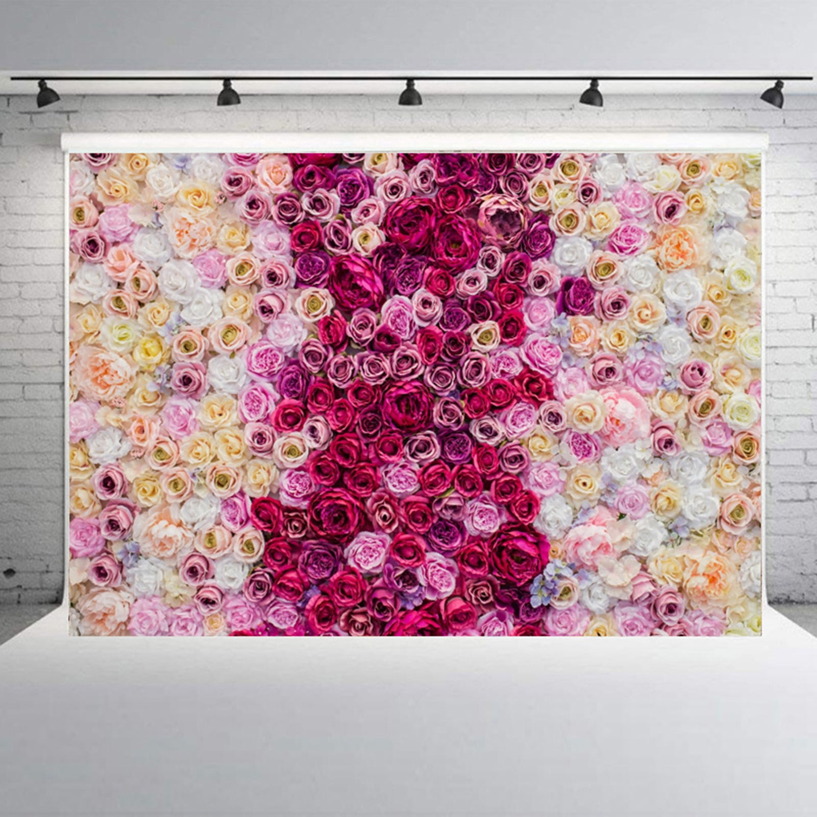 Floral Backdrop for Parties Photoshoot Flowers Wedding Birthday Party ...