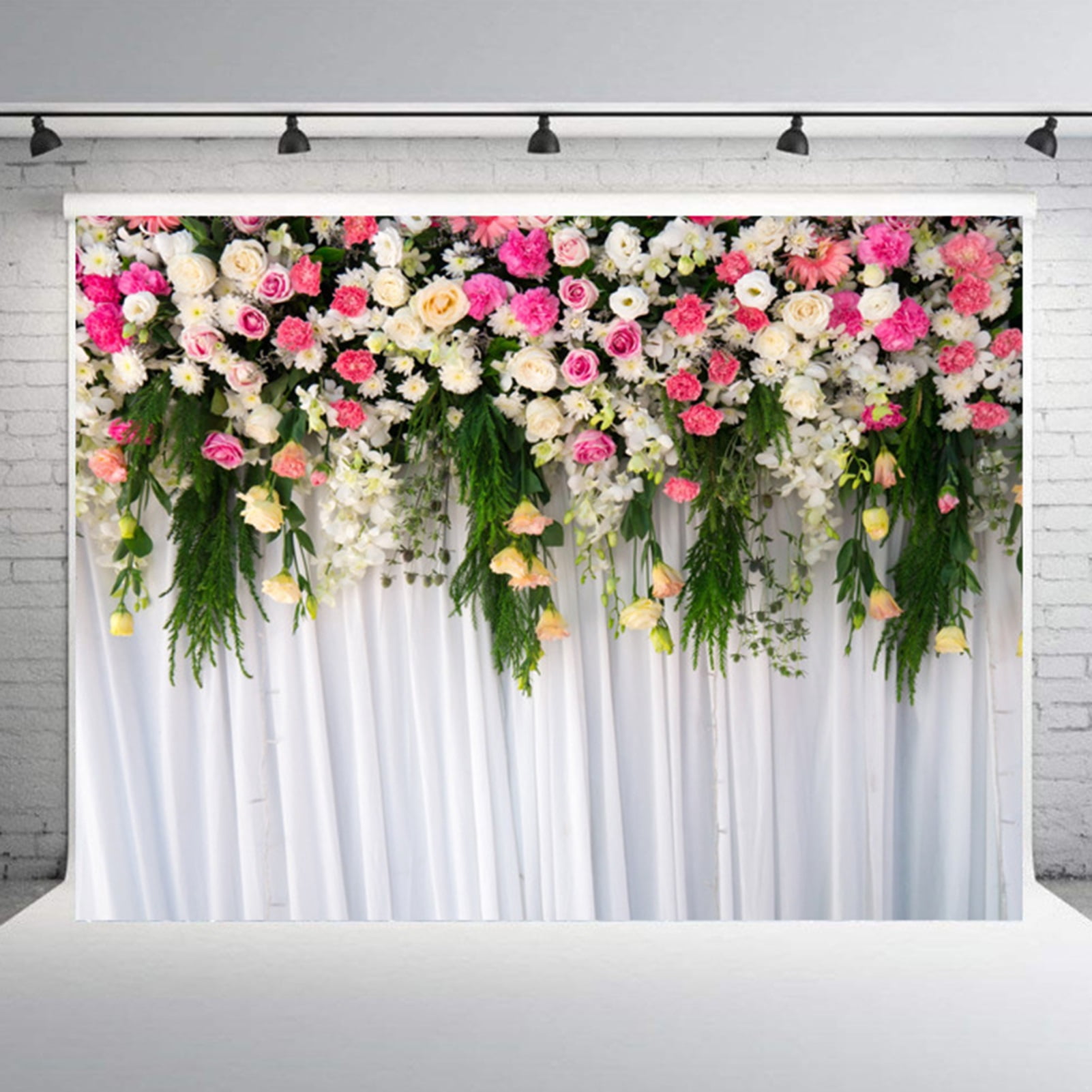 Floral Backdrop for Parties Photoshoot Flowers Wedding Birthday Party ...