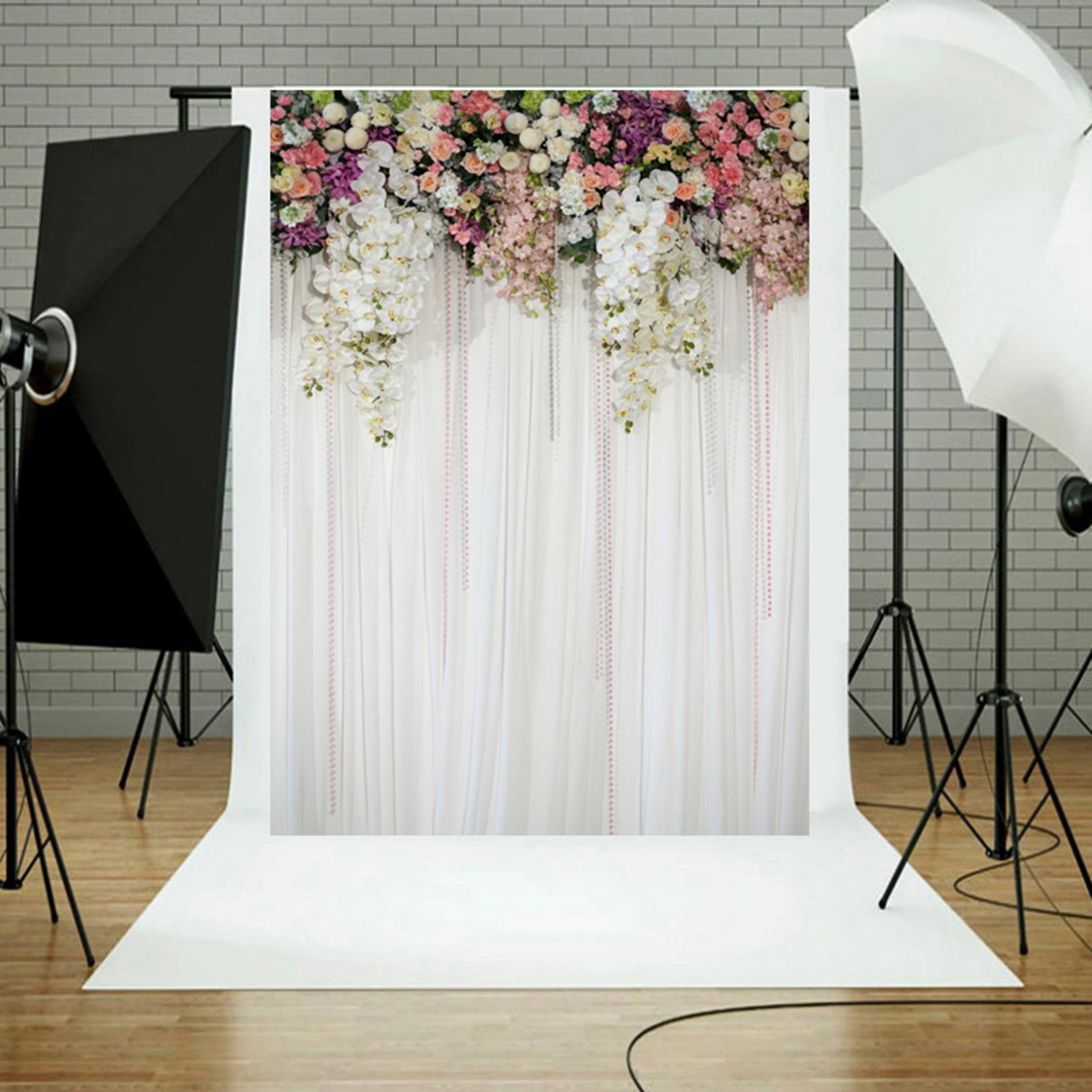 Floral Backdrop for Parties Photoshoot Flowers Wedding Birthday Party ...