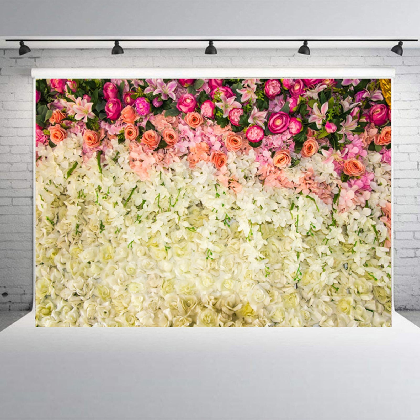 Floral Backdrop for Parties Photoshoot Flowers Wedding Birthday Party ...