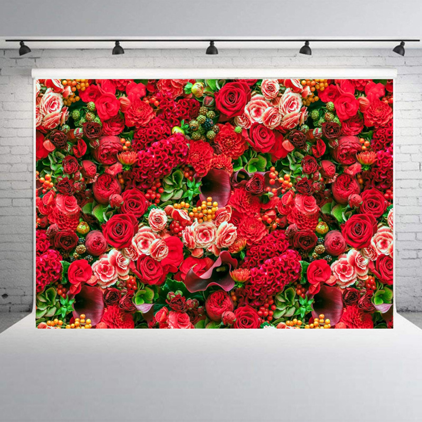 Floral Backdrop for Parties Photoshoot Flowers Wedding Birthday Party ...