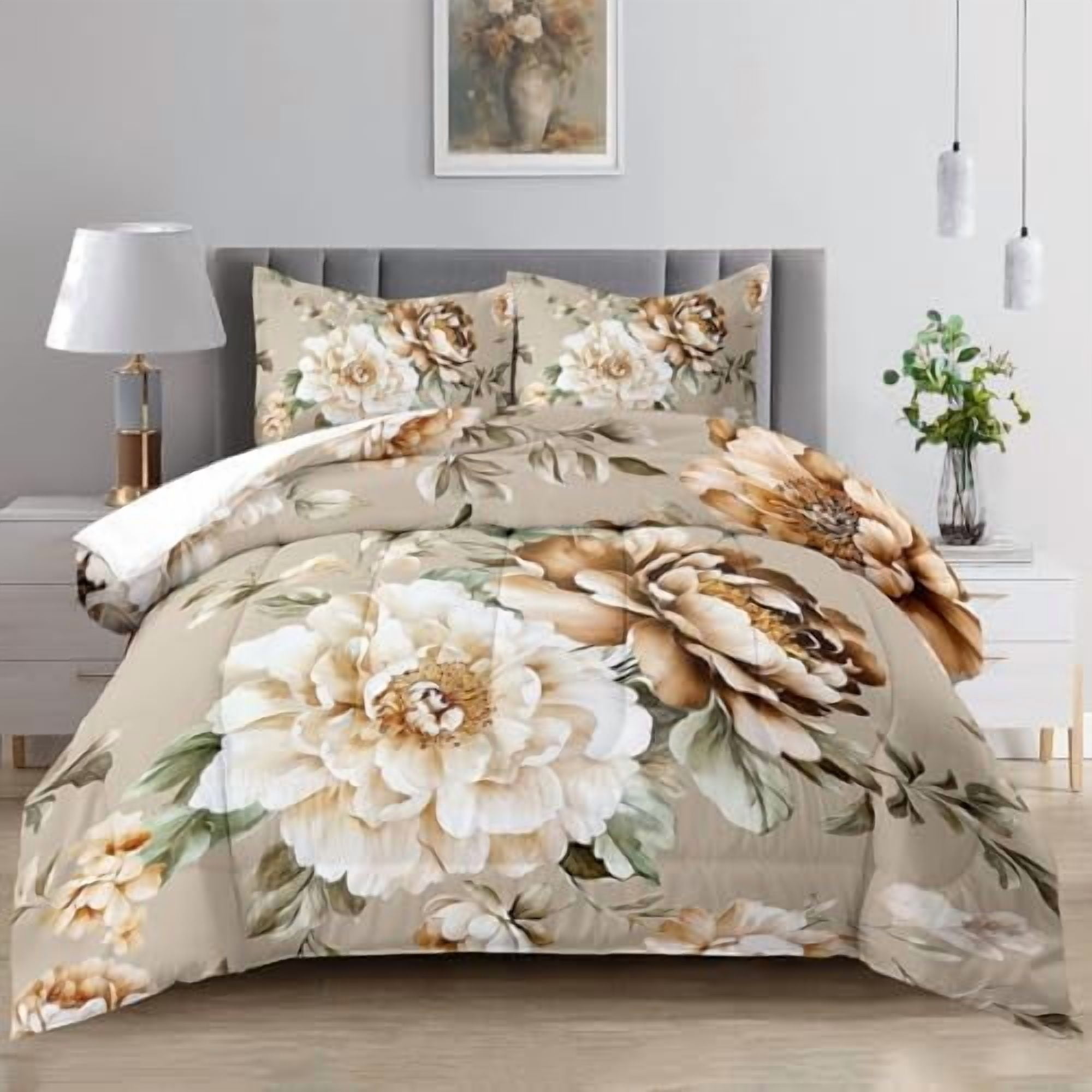 Floral Bedding Twin Comforter Sets,Flower Comforter Set Twin,Flower Bed ...