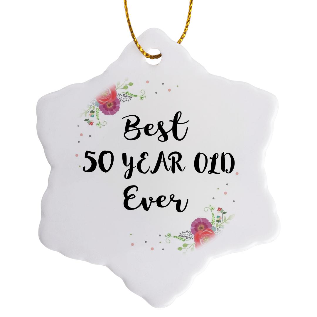 3drose, Floral Best 50 Year Old Ever Pink Flowers Cute 50th Birthday ...