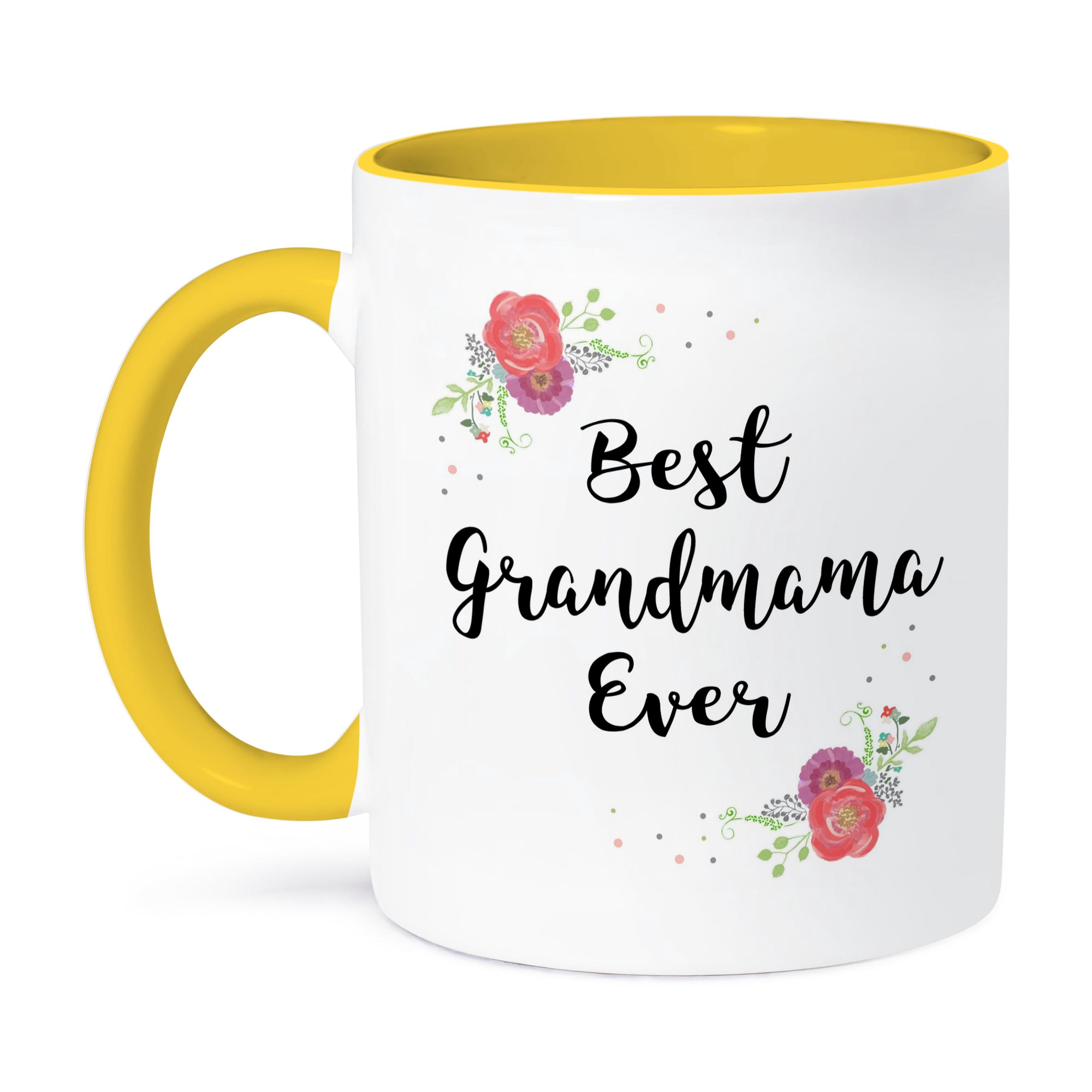 3drose, Floral Best Grandmama Ever Pretty Watercolor Pink Flowers ...