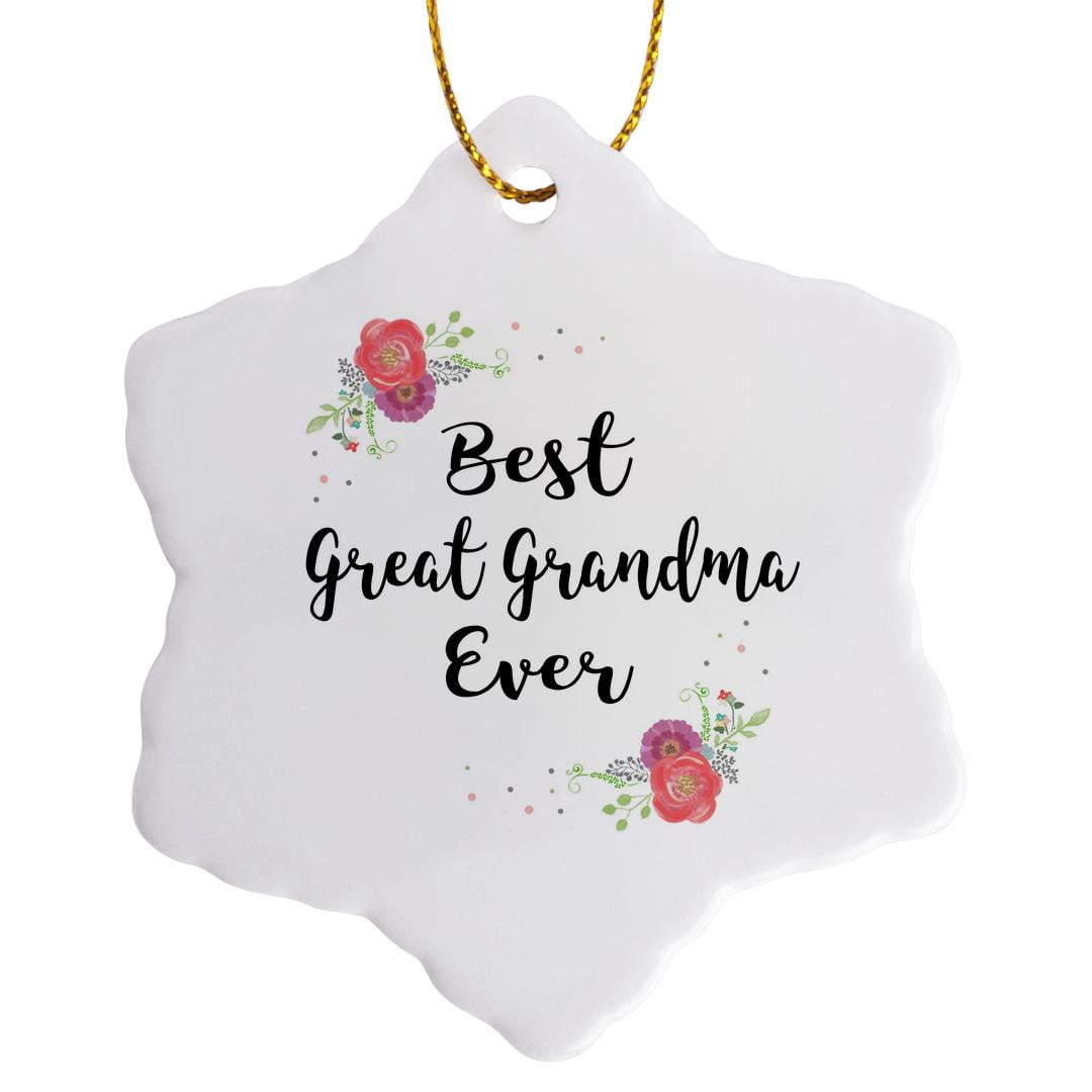 3drose, Floral Best Great Grandma Ever Cursive Pretty Watercolor Pink ...