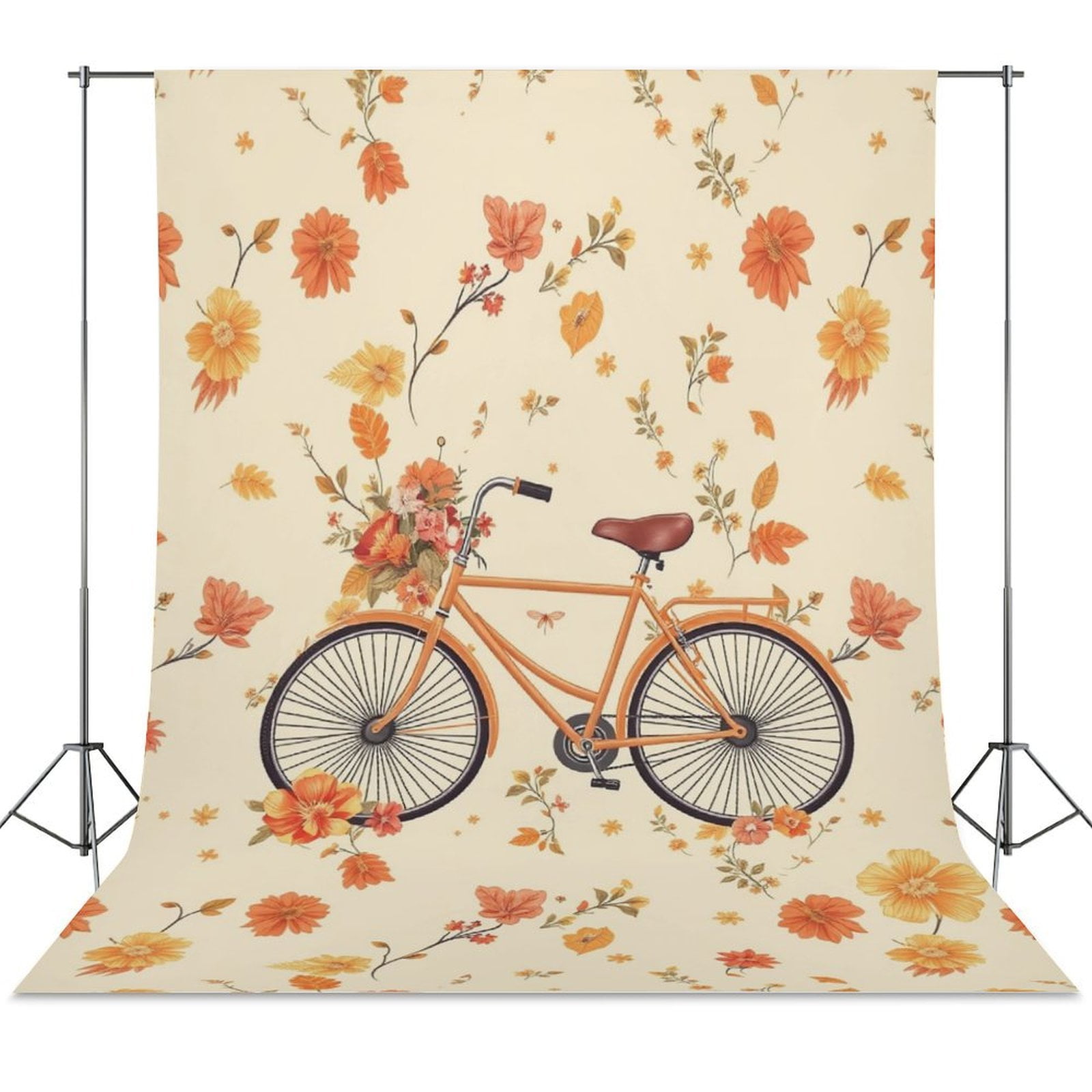 Floral Bike Autumn Design Photography Backdrops Adult Photostudio Props ...