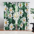 Floral Blackout Curtains For Girls Boys Home Decor, White Daisies ...