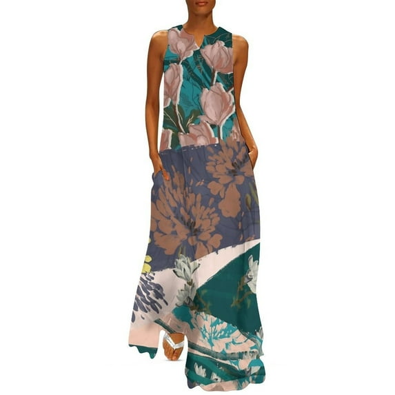 Floral Bloom Garden Art Long Dress luxury evening dresses women ...