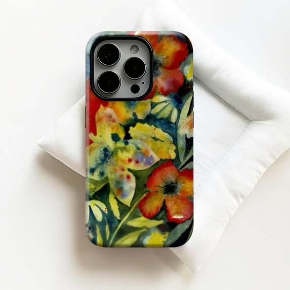 Floral Bloom Oil Painting Chic Phone Case for iPhone 17 through 11 Pro ...