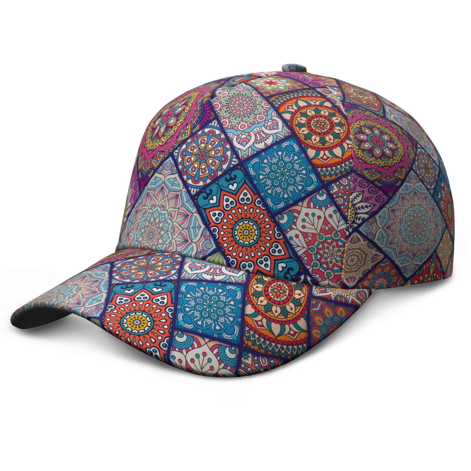 Floral Boho Baseball Cap – Vintage Artistic Dad Hat with Minimalist ...