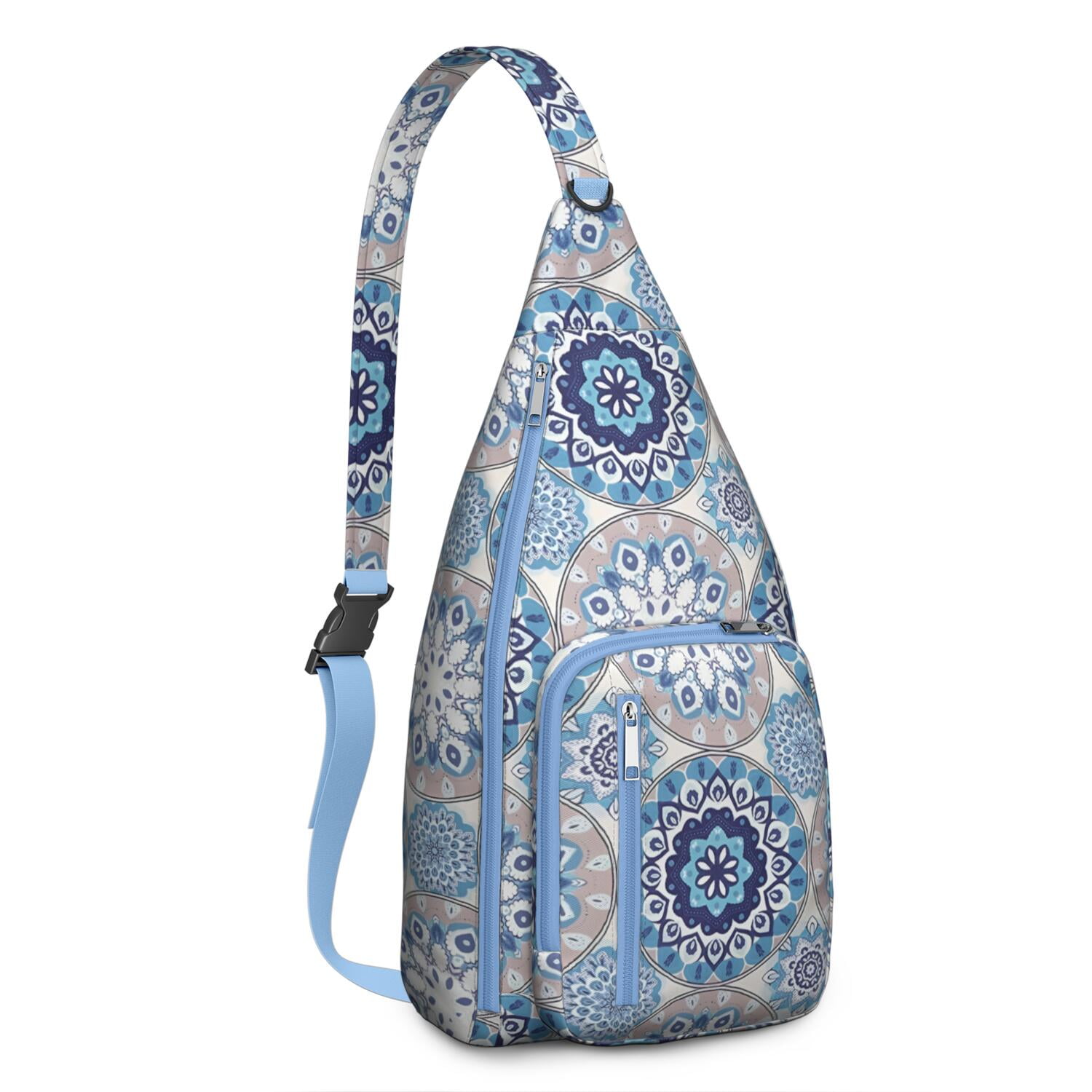 Floral Boho Sling Bag - Women's Anti-Theft Crossbody Backpack ...