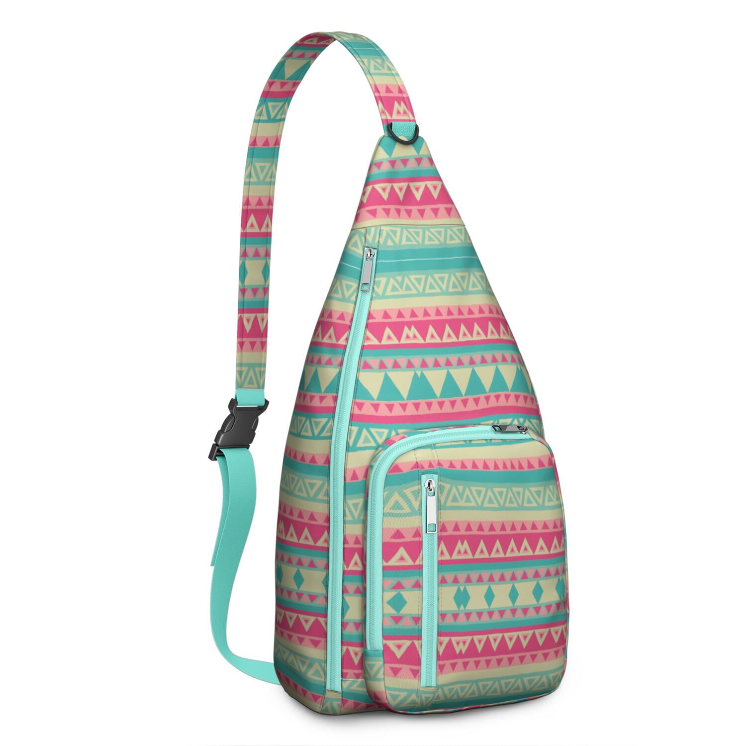 Floral Boho Sling Bag - Women's Anti-Theft Crossbody Backpack ...