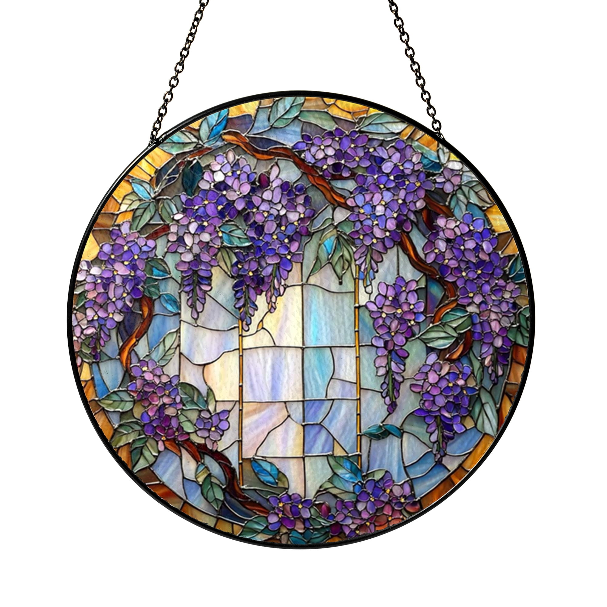 Floral Books Scene Stained Glass Suncatcher – Window Decor - Walmart.com