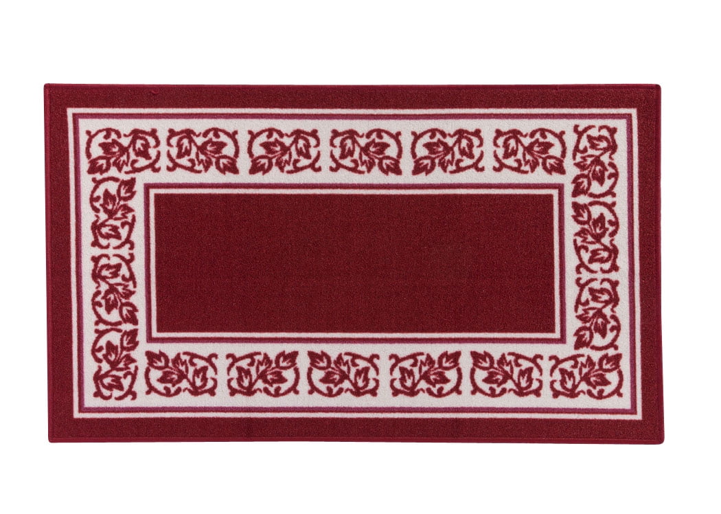 Floral Border Rug - Walmart.com