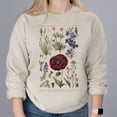 Floral Botanical Chart Crewneck T-Shirt, Cute Nature Outdoorsy Pullover ...