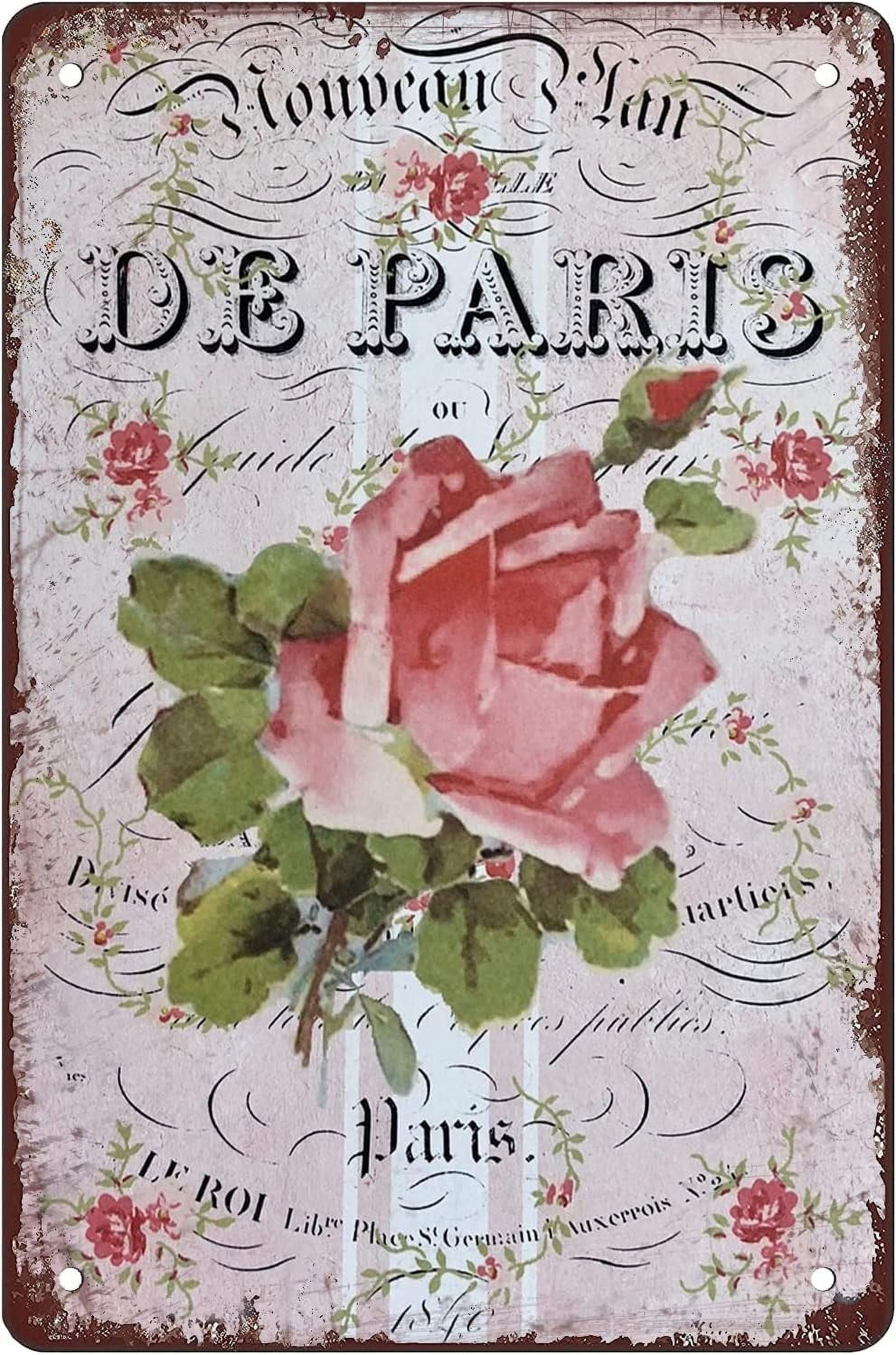 Floral Bouquet Poppy Sunflower Daisy Vintage Garden Tin Sign Metal ...