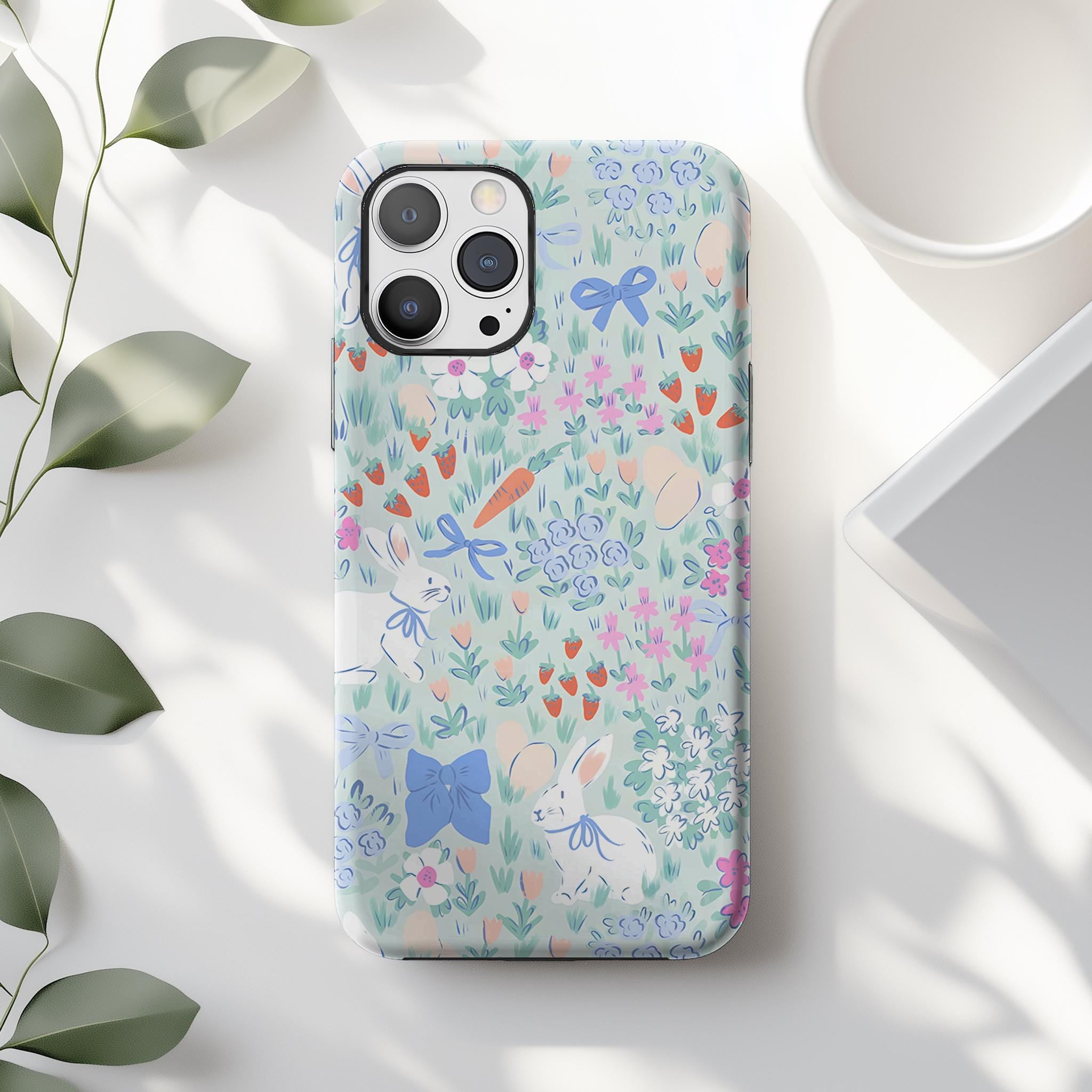 Floral Bunny Garden Pastel Spring Cottagecore Cute Case for iPhone 17 ...