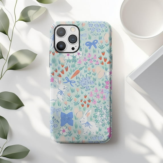 Floral Bunny Garden Pastel Spring Cottagecore Cute Case for iPhone 17 ...