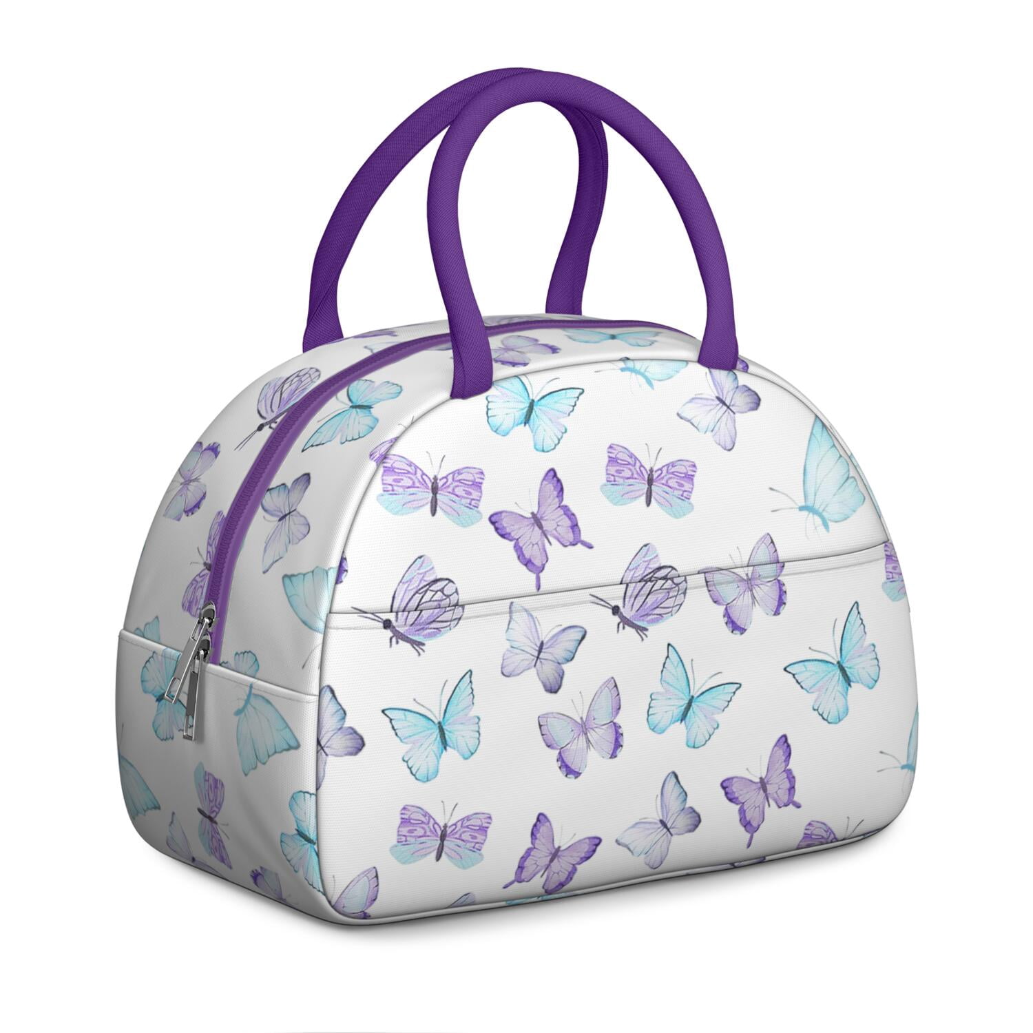 Floral Butterfly Chic Lunch Bag – Artistic Pattern for Butterfly Lovers ...