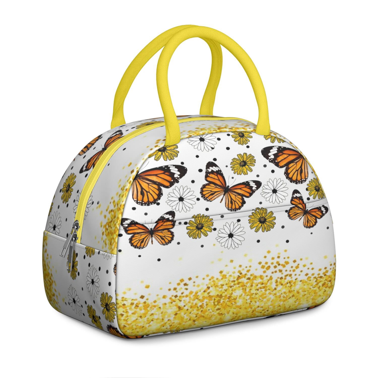 Floral Butterfly Chic Lunch Bag – Artistic Pattern for Butterfly Lovers ...