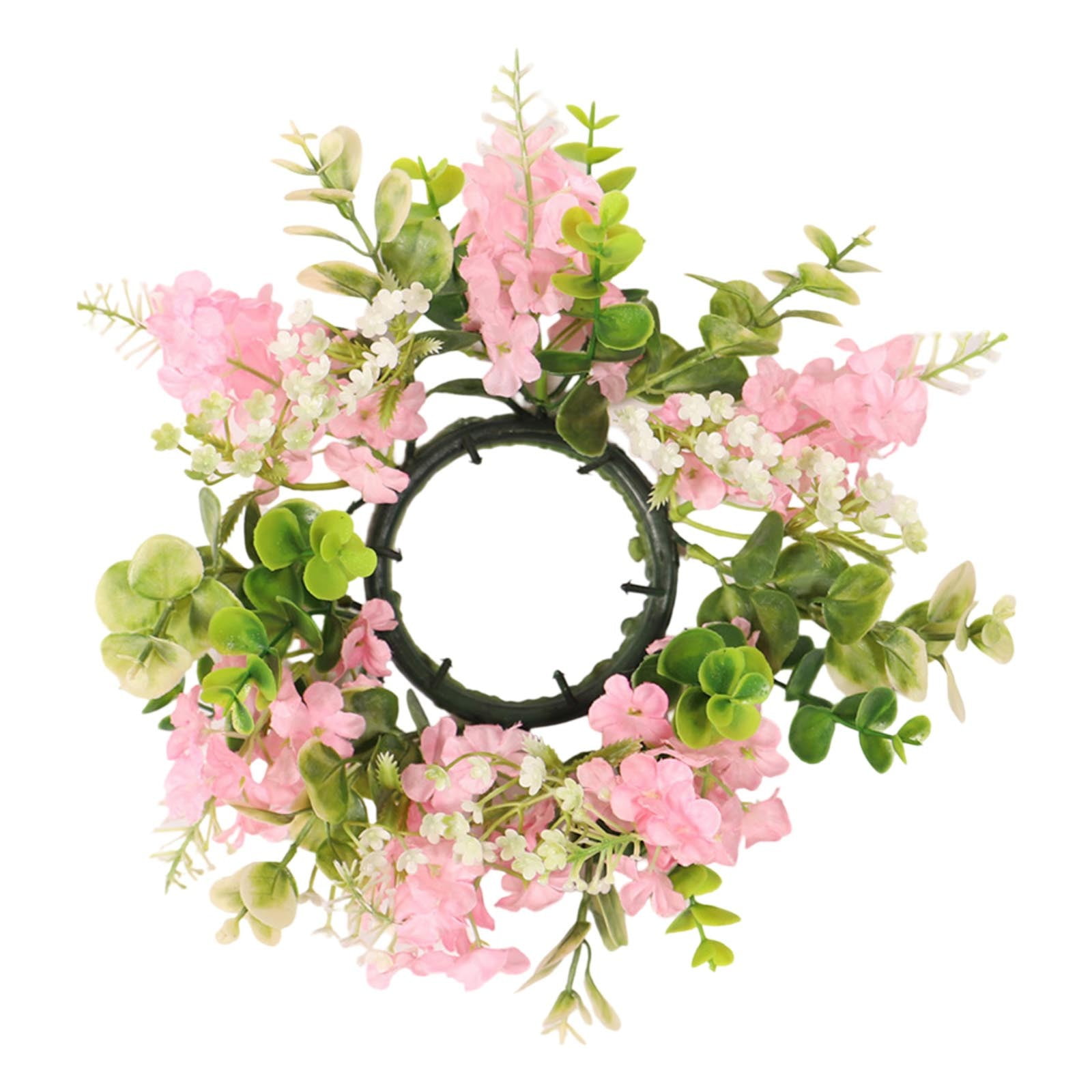 Floral Candle Rings, 2025 New Artificial Flower Candle Rings Spring ...