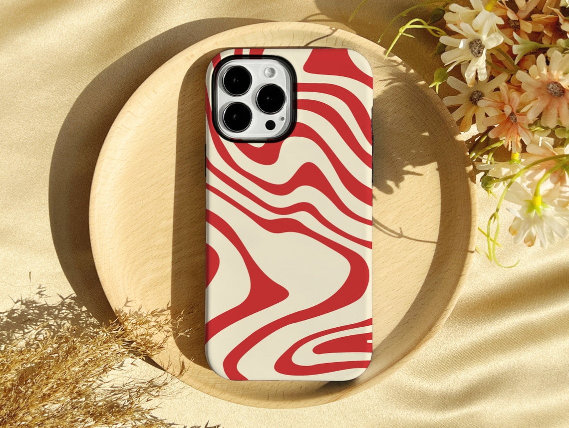 Floral Cat Cute Artistic Illustration Whimsical Design with iPhone 17 ...