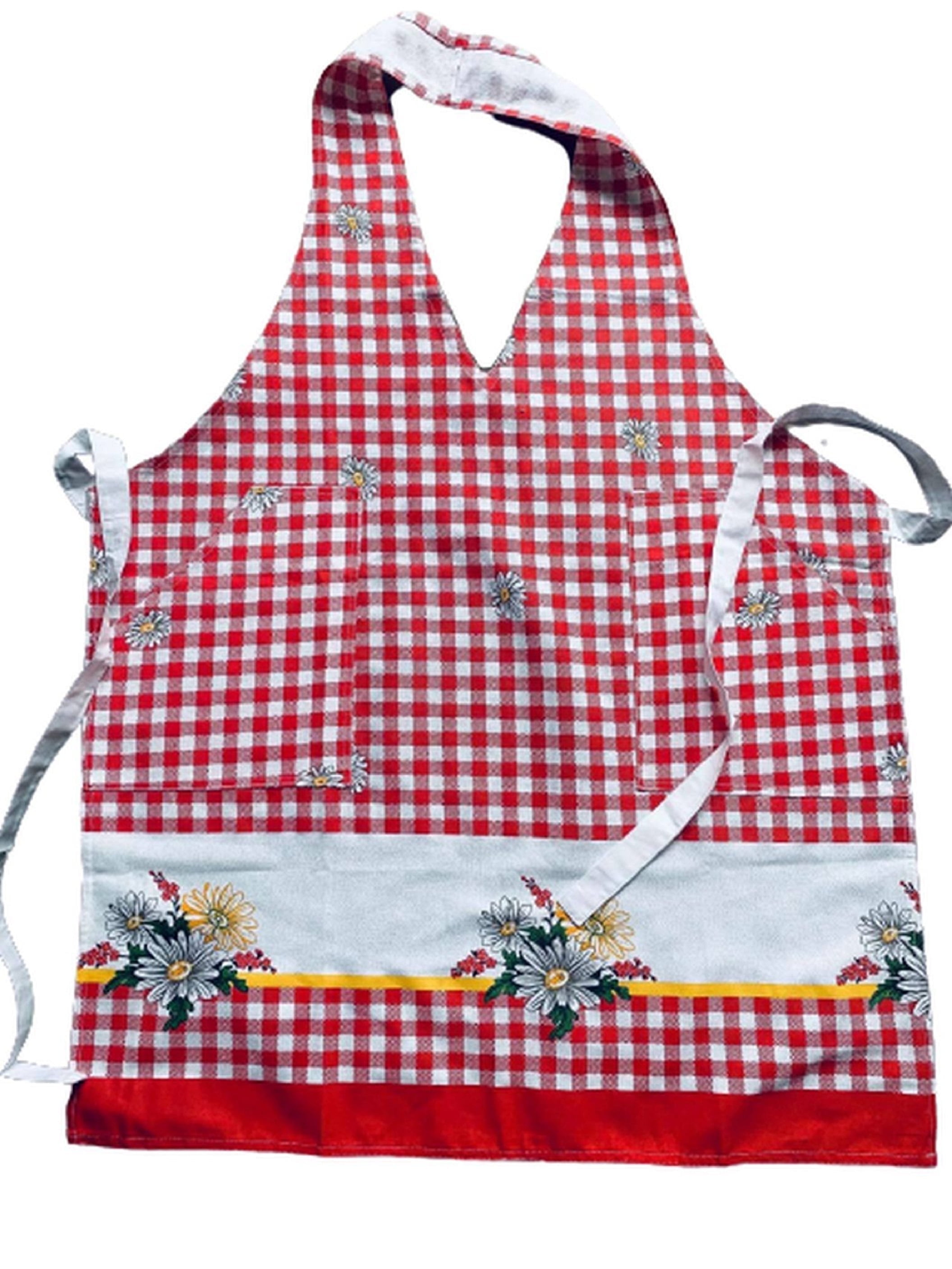 The Baker Celebrations Handmade 2-Pocket Floral Sunflower Cooking Apron ...