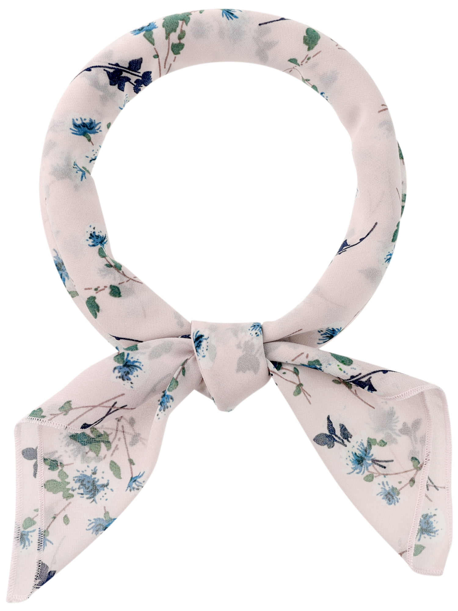 Floral Chiffon Scarves Square Skinny Long Neck Scarf Neckerchief ...