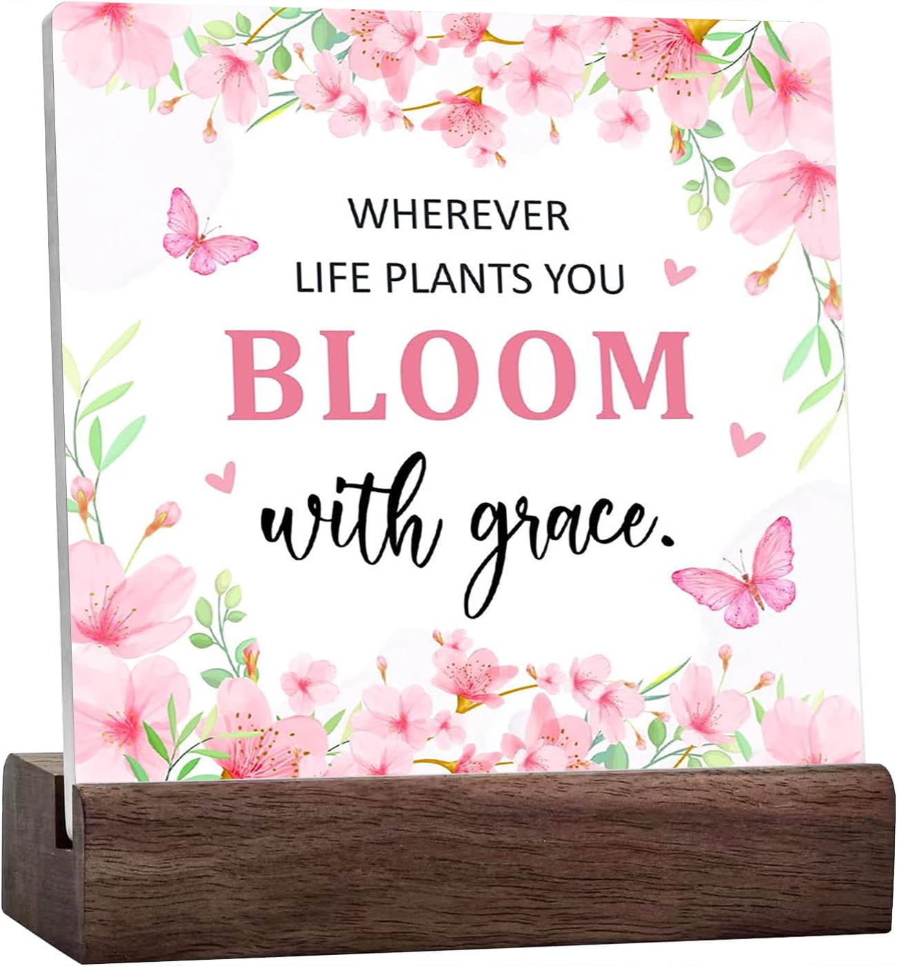 Floral Christian Religious Gifts Easter Spring Ceramic Table Plaque ...