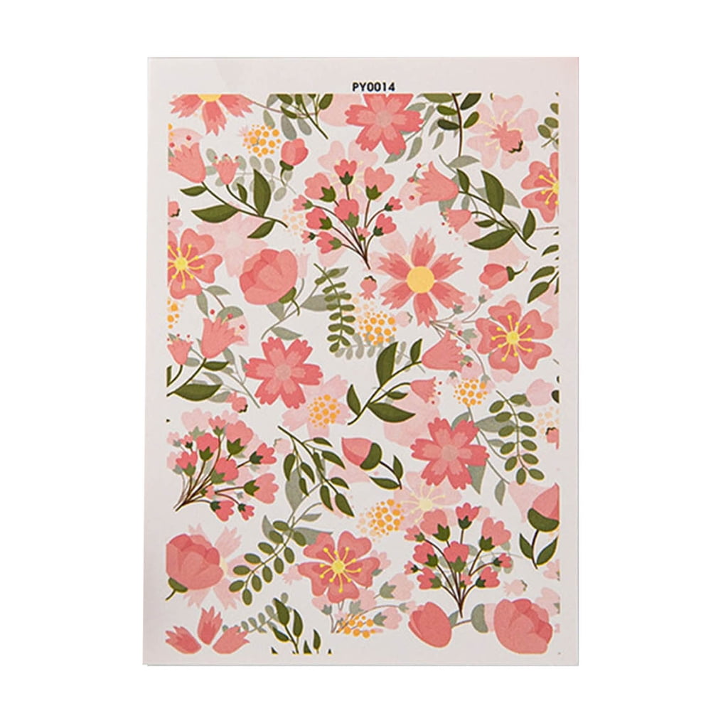 Floral Clay Transfer Paper for Clay Earrings Making, 9.5x13.8cm Flower ...