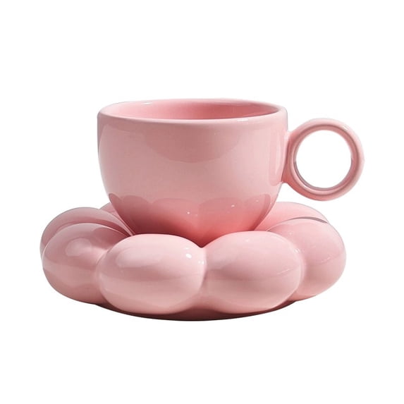 Floral Coffee Cup Set - Creative Flower Shaped Tea Cups for Aesthetic ...