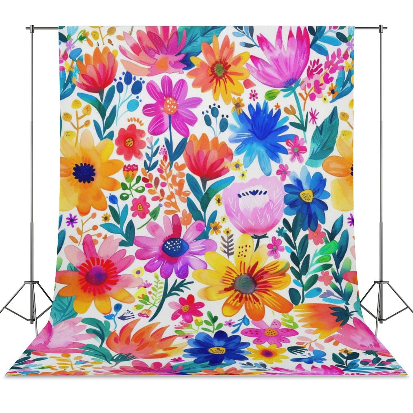 Floral Colorful Flower Backdrop Background for Photography Photo Booth ...