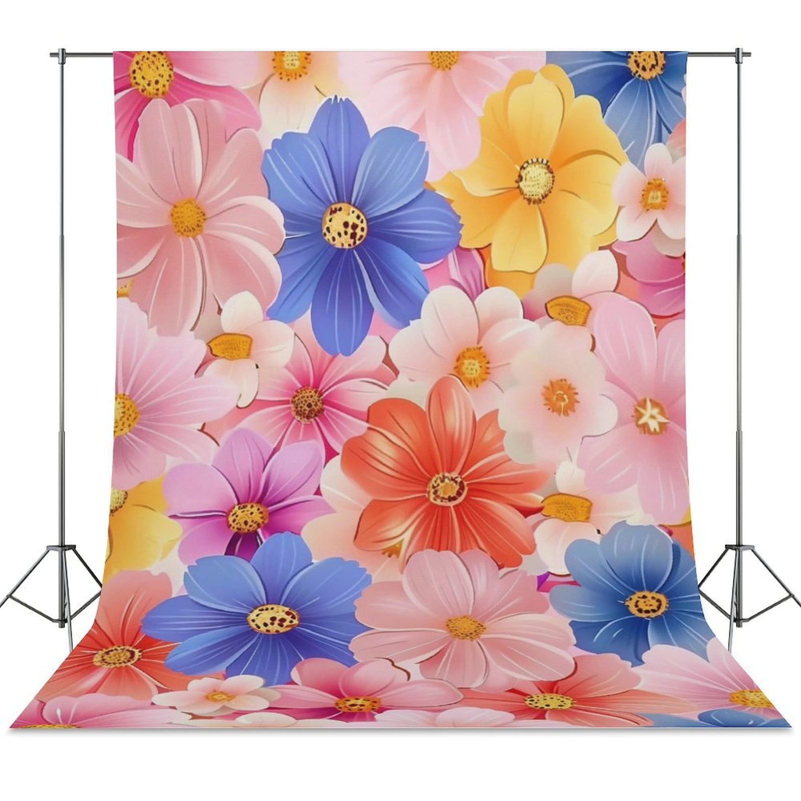 Floral Colorful Flower Backdrop Background for Photography Photo Booth ...