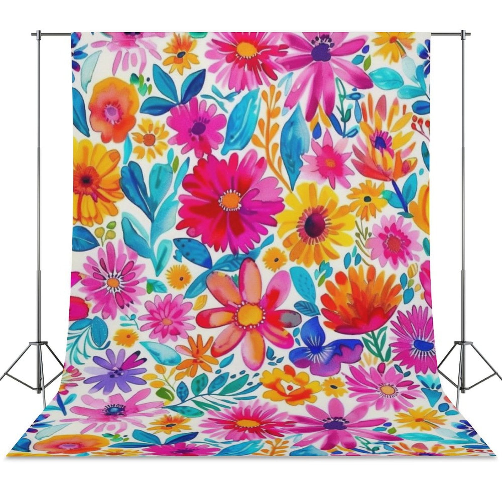 Floral Colorful Flower Backdrop Background for Photography Photo Booth ...