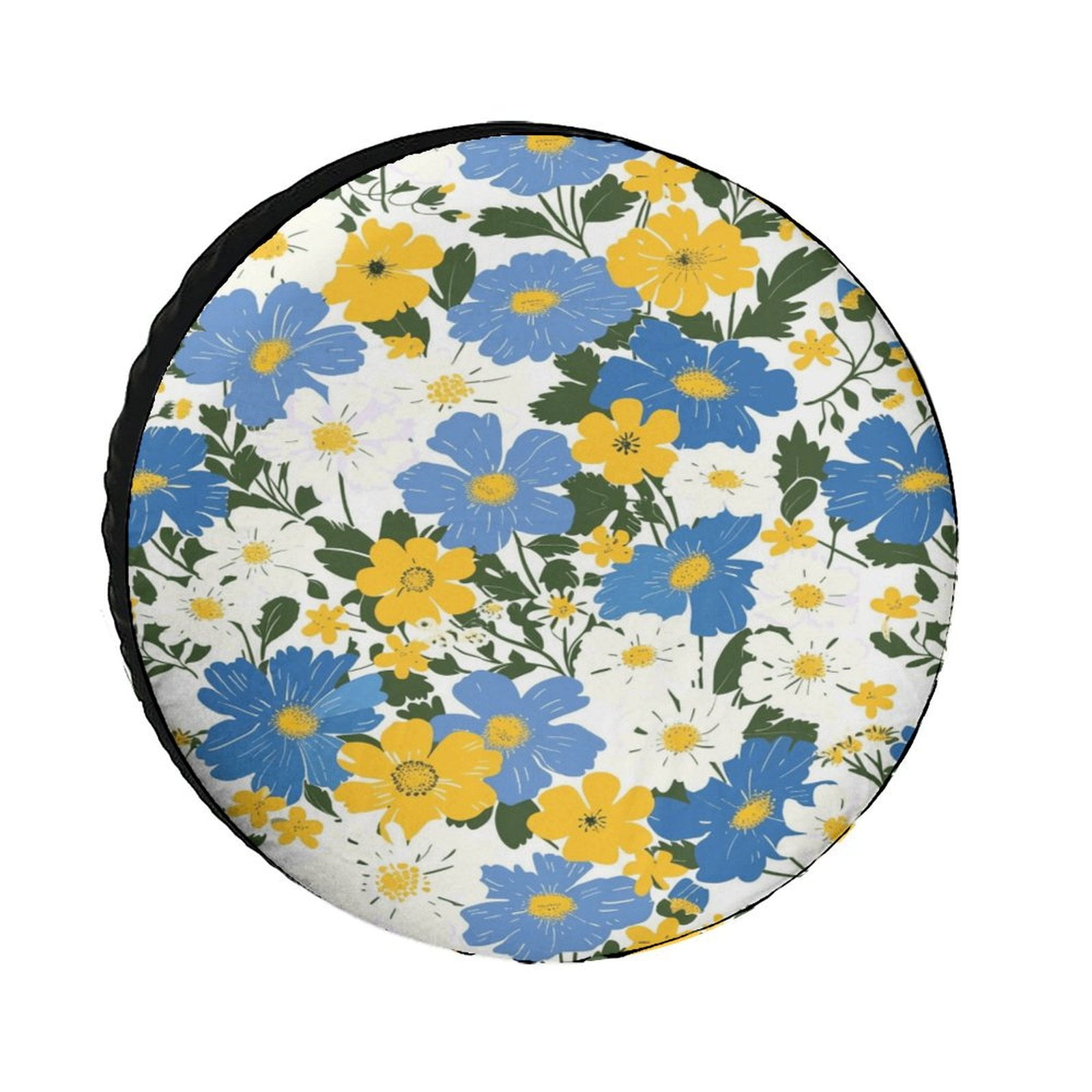 Floral Colorful Flower Spare Tire Cover,Universal Wheel Tire Cover for ...