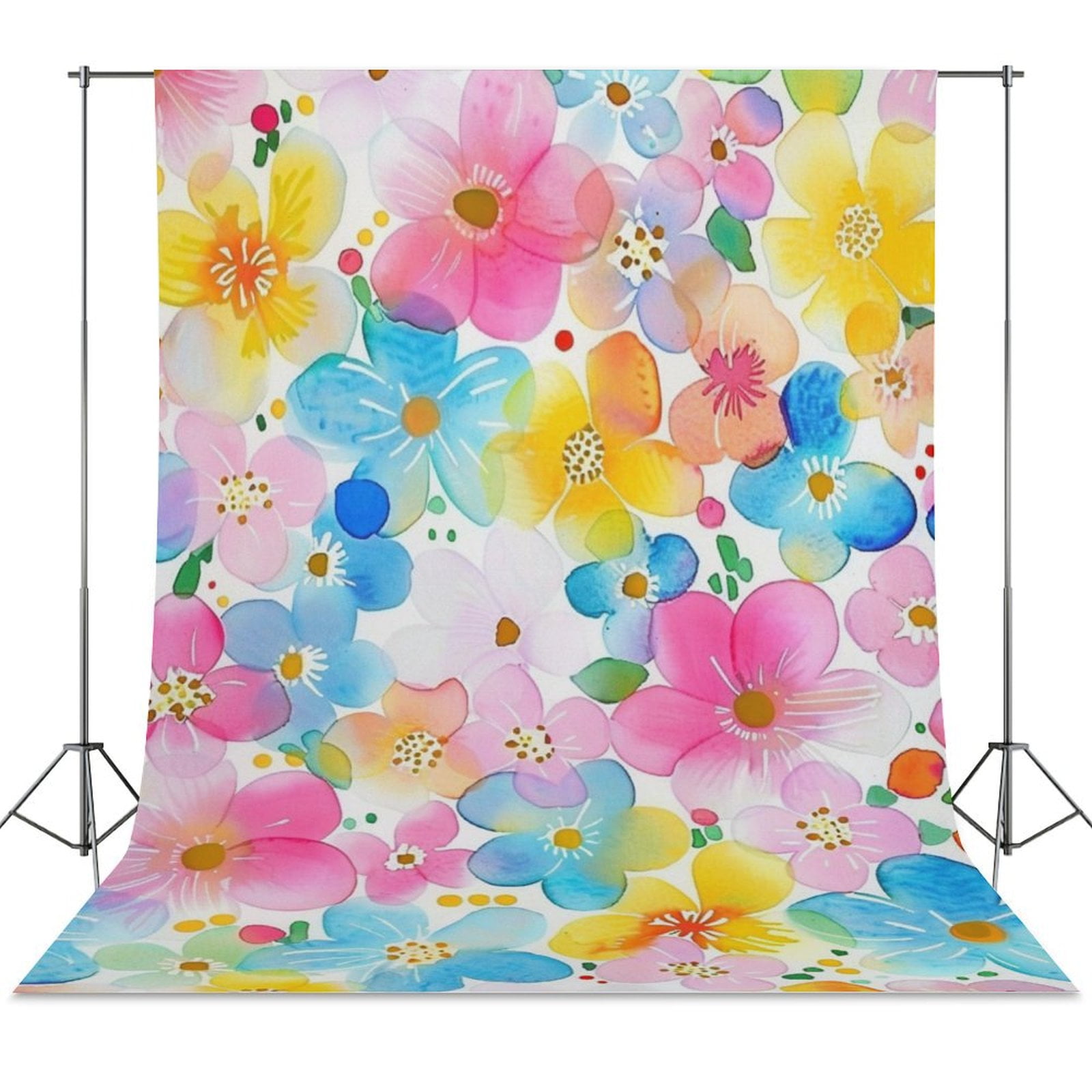 Floral Colorful Flower Spring Wall Backdrop Background Floral Backdrops ...