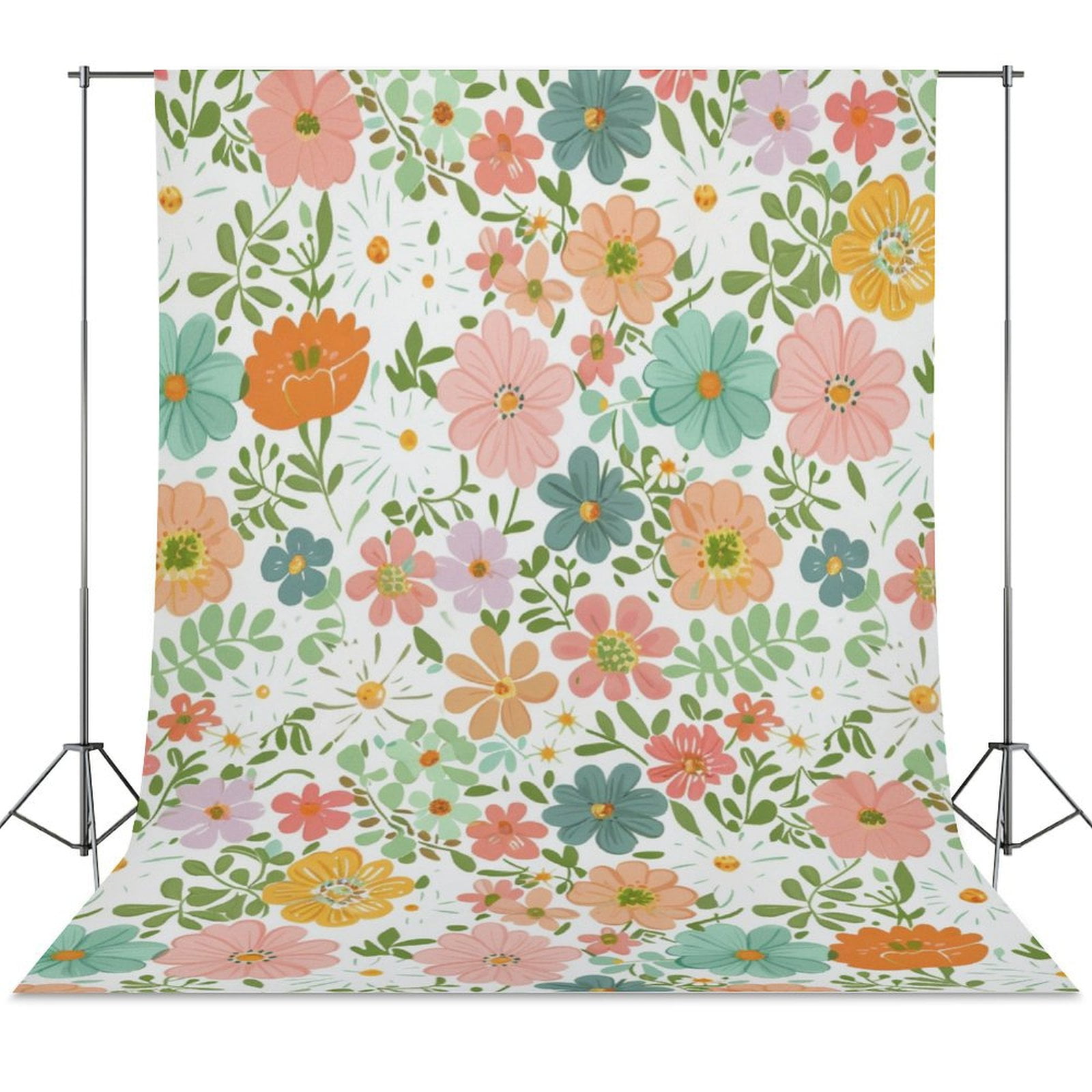 Floral Colorful Flower Spring Wall Backdrop Background Floral Backdrops ...
