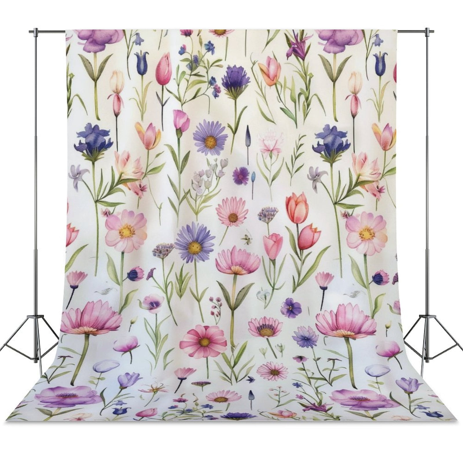 Floral Colorful Flower Spring Wall Backdrop Background Floral Backdrops ...
