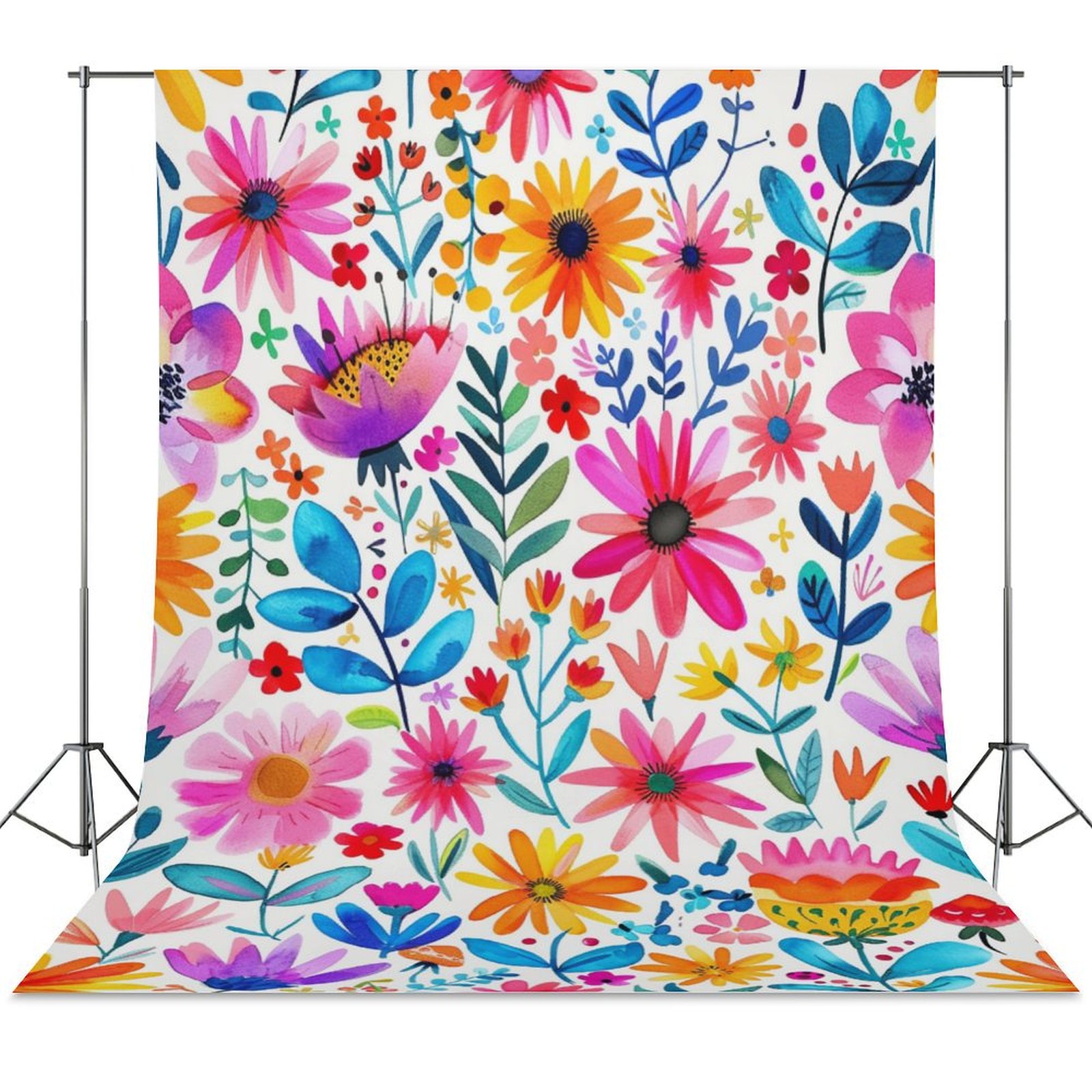 Floral Colorful Flower Spring Wall Backdrop Background Floral Backdrops ...