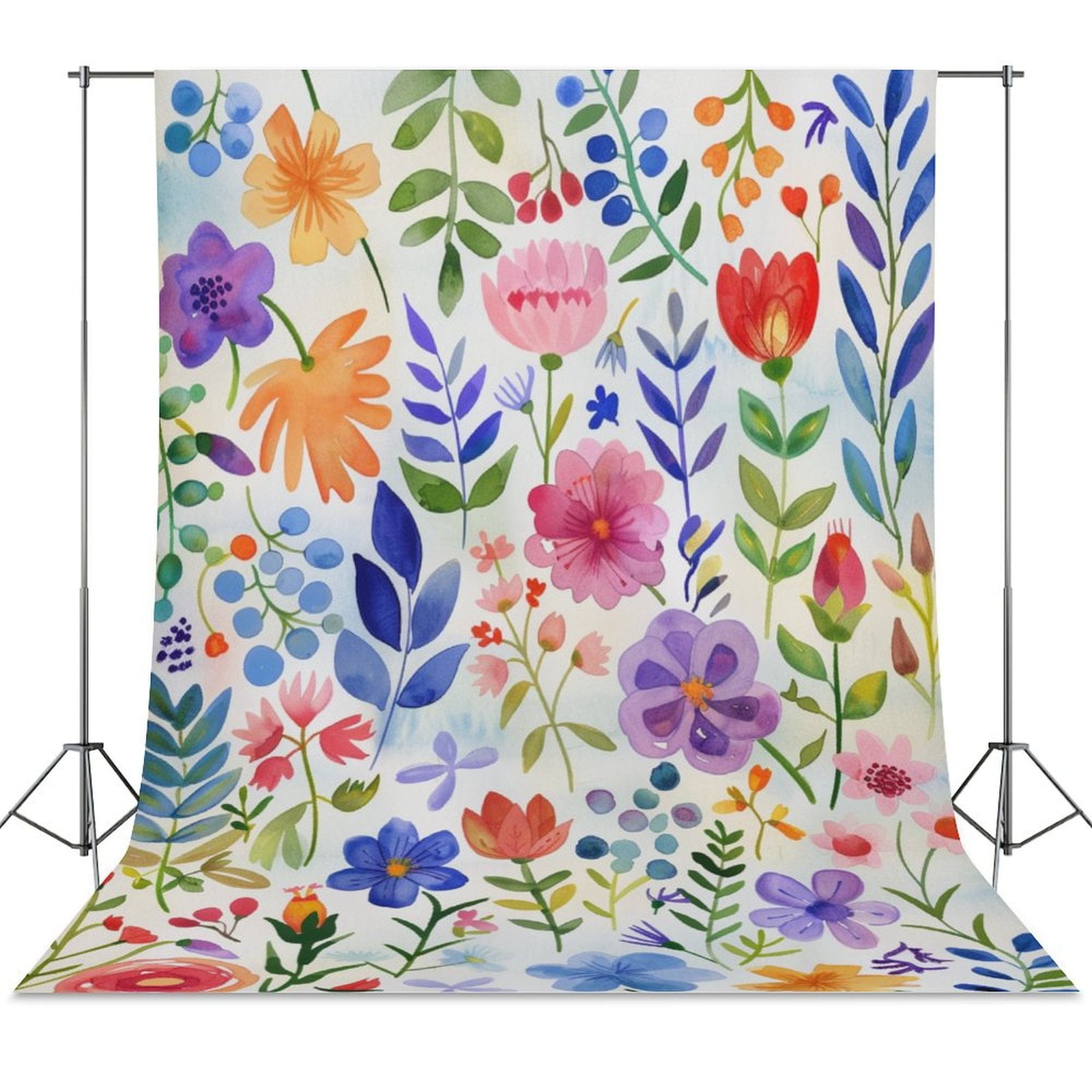 Floral Colorful Flower Spring Wall Backdrop Background Floral Backdrops ...