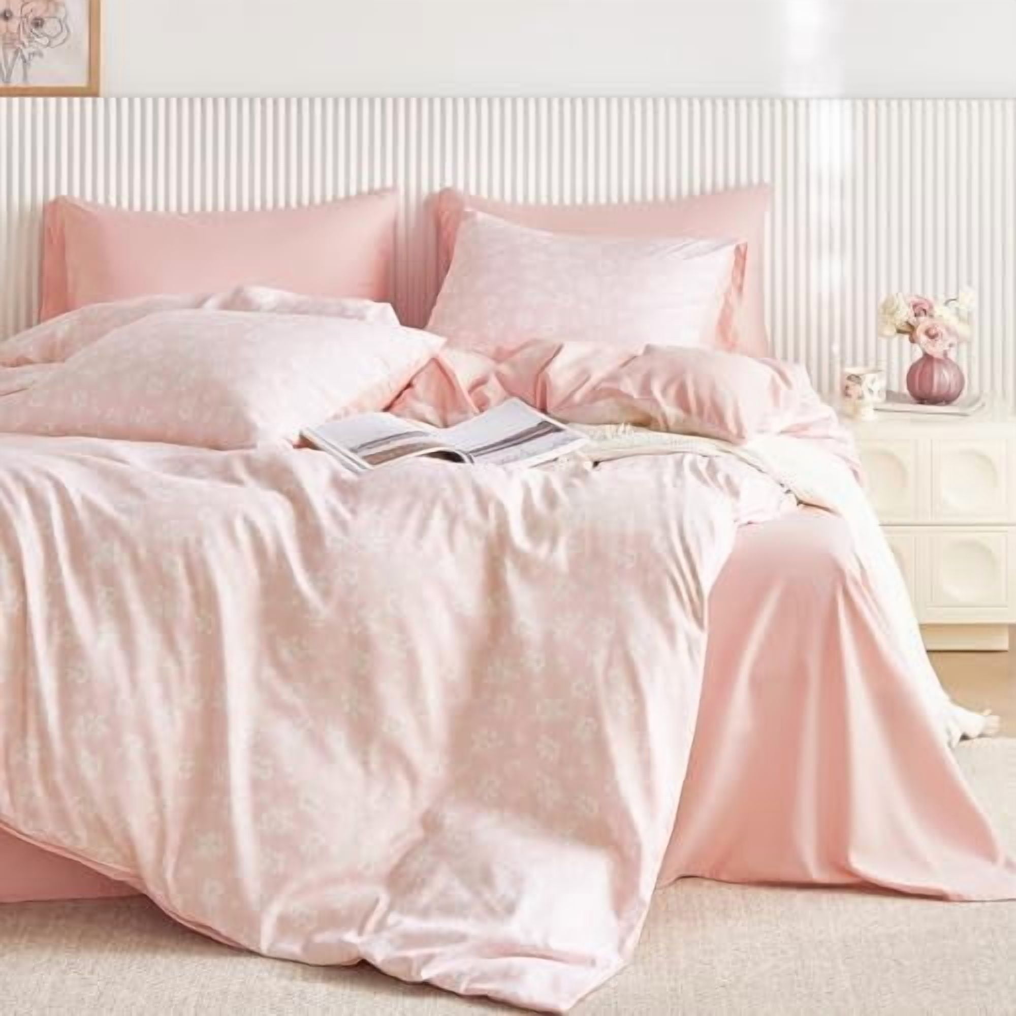 - Floral Comforter Set, Coquette Cottagecore Aesthetic Flower Shabby ...
