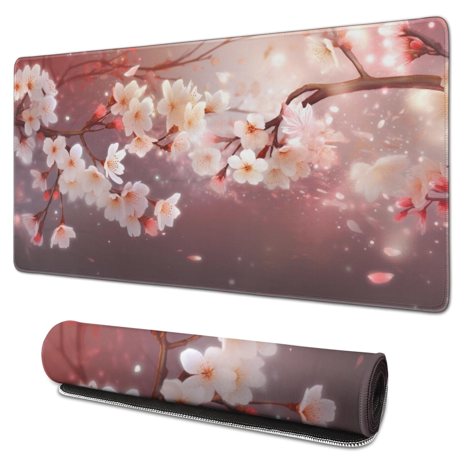 Floral Computer Mouse Mat,Japanese Cherry Blossom Sakura Tree Branch ...