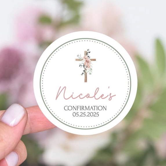 Floral Confirmation Favors Girls Confirmation Flower Cross Religious ...