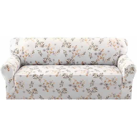 Floral Couch Covers High Stretch Sofa Covers Printed Couch Covers for 3 ...