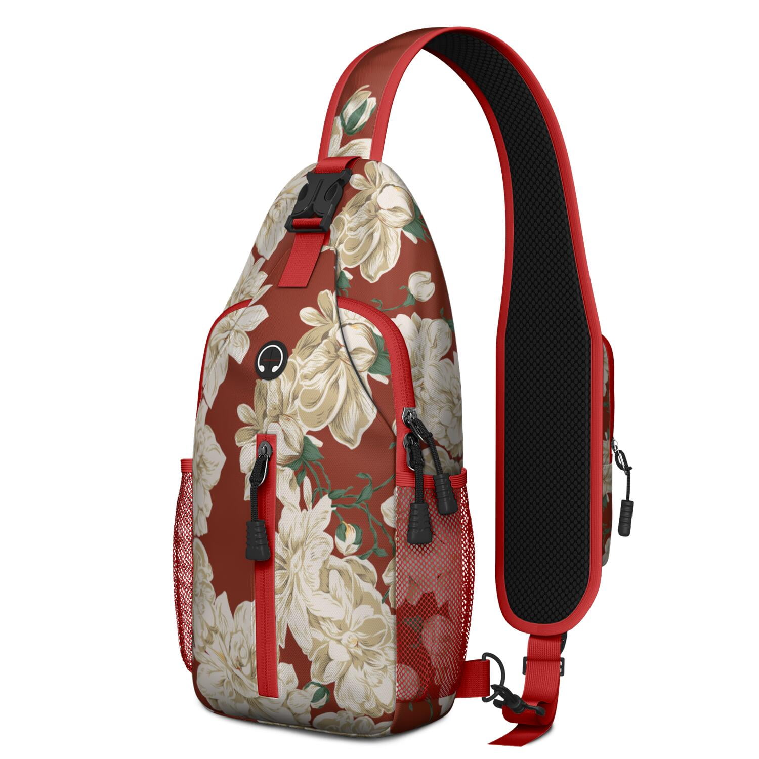 Floral Crossbody Sling Backpack for Womens Causal Sling Bag with ...