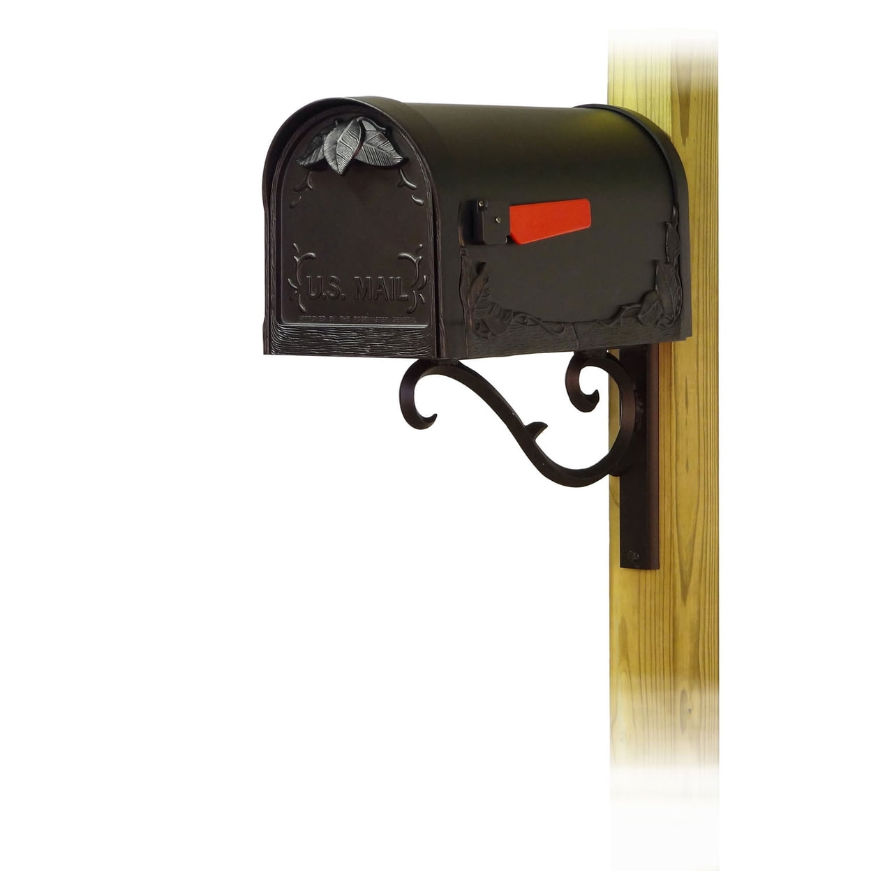 Floral Curbside Mailbox with Sorrento front single mailbox mounting ...