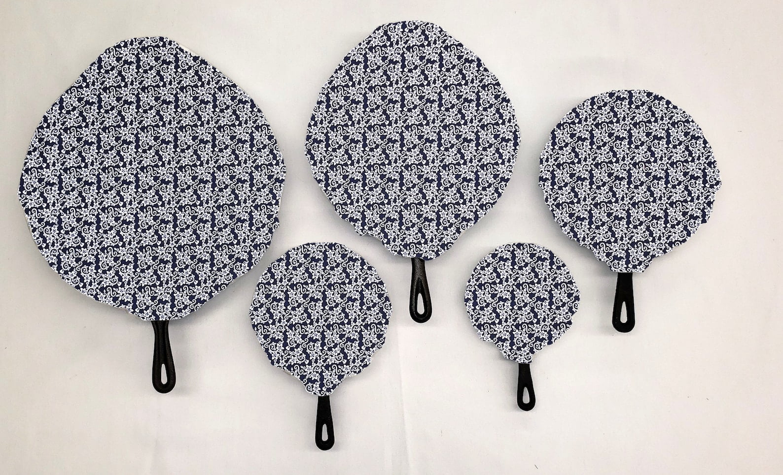 Floral Damask Cast Iron Pan Covers (Set of 5) by Penny's Needful Things ...